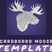 Cardboard Moose Head DIY Template | Etsy