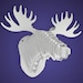 Cardboard Moose Head DIY Template - Etsy