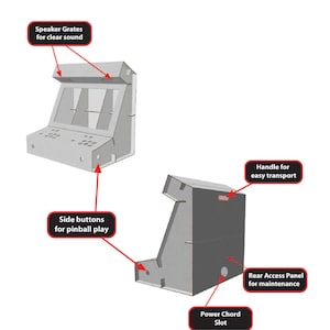 Tabletop Bartop Arcade Template - Etsy