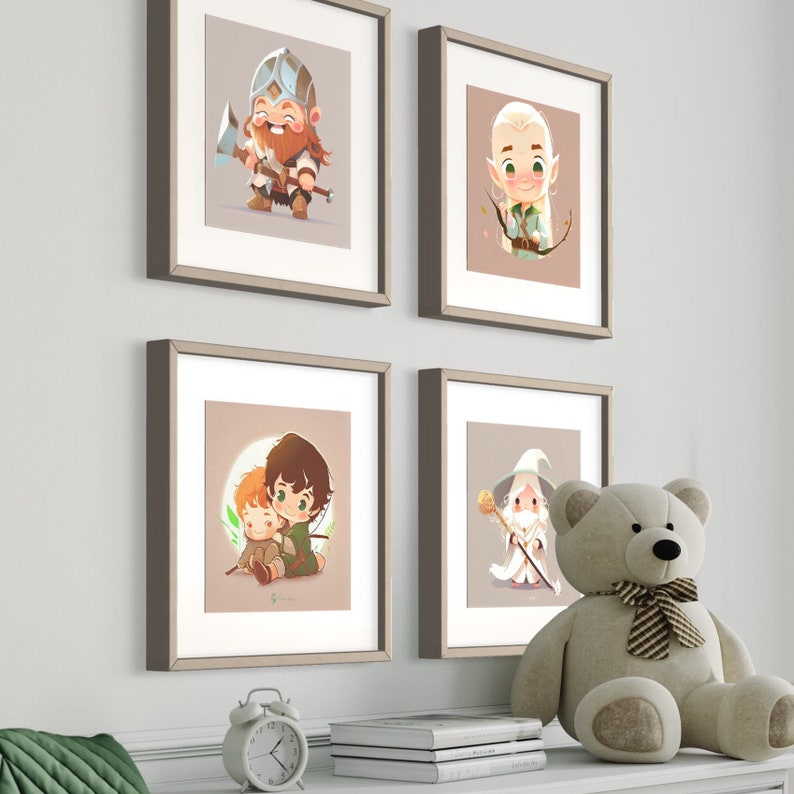 Lord of the Rings Nursery Art Neutral Nursery Art Kids - Etsy