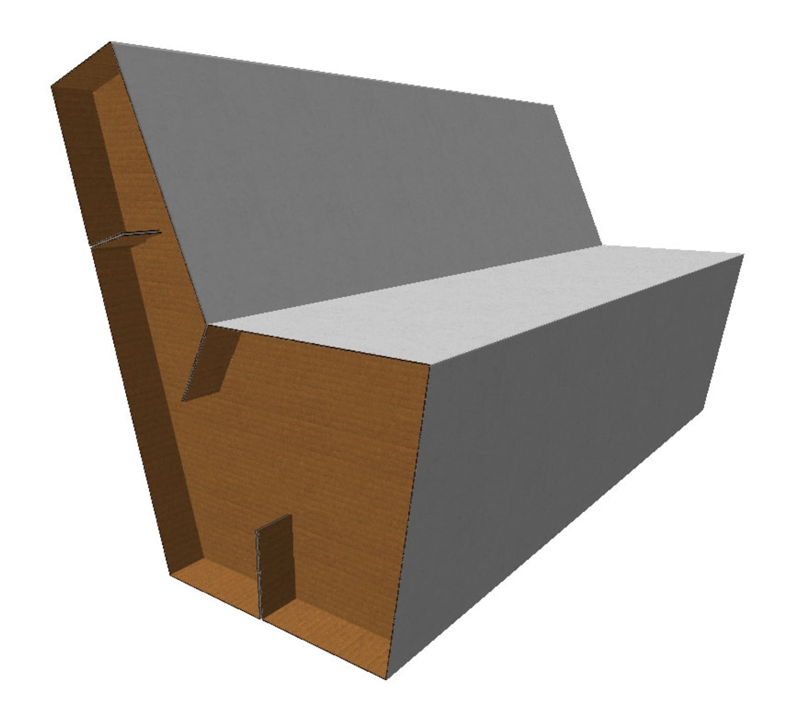 Cardboard Couch CNC Template - Etsy