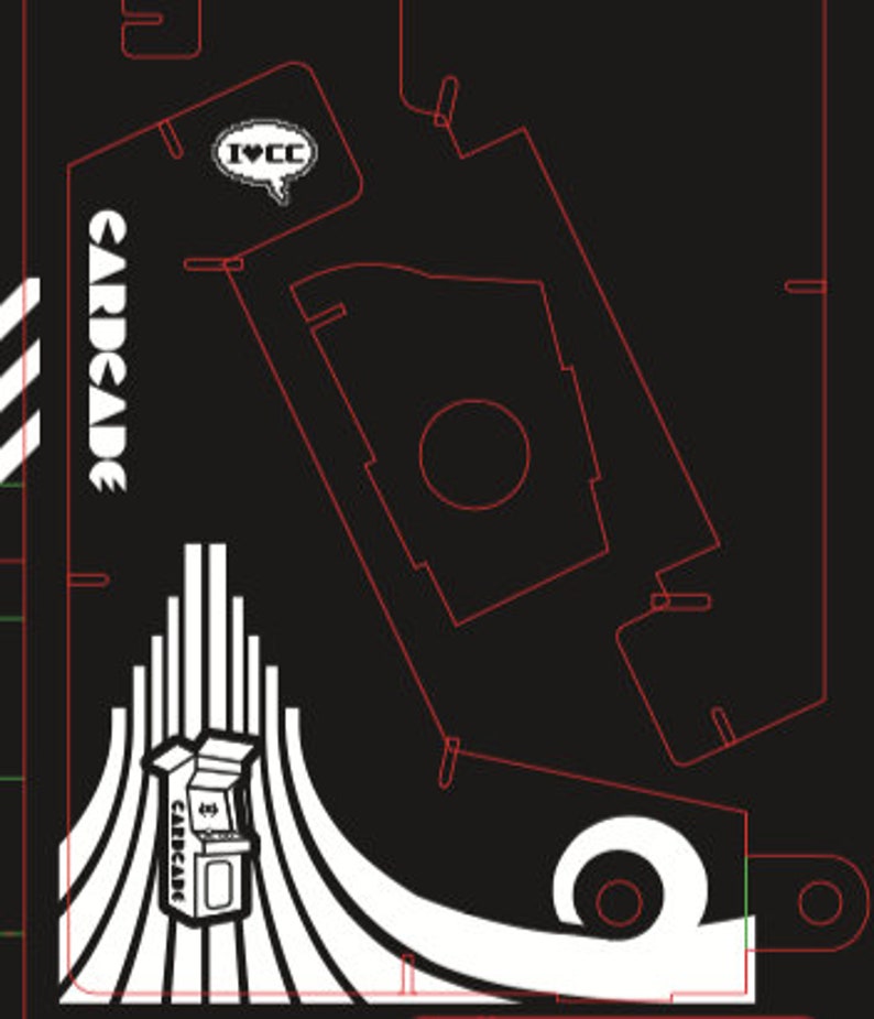 Tabletop Bartop Arcade Template - Etsy