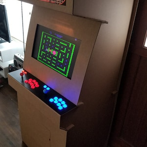 Arcade Cabinet Template - Etsy