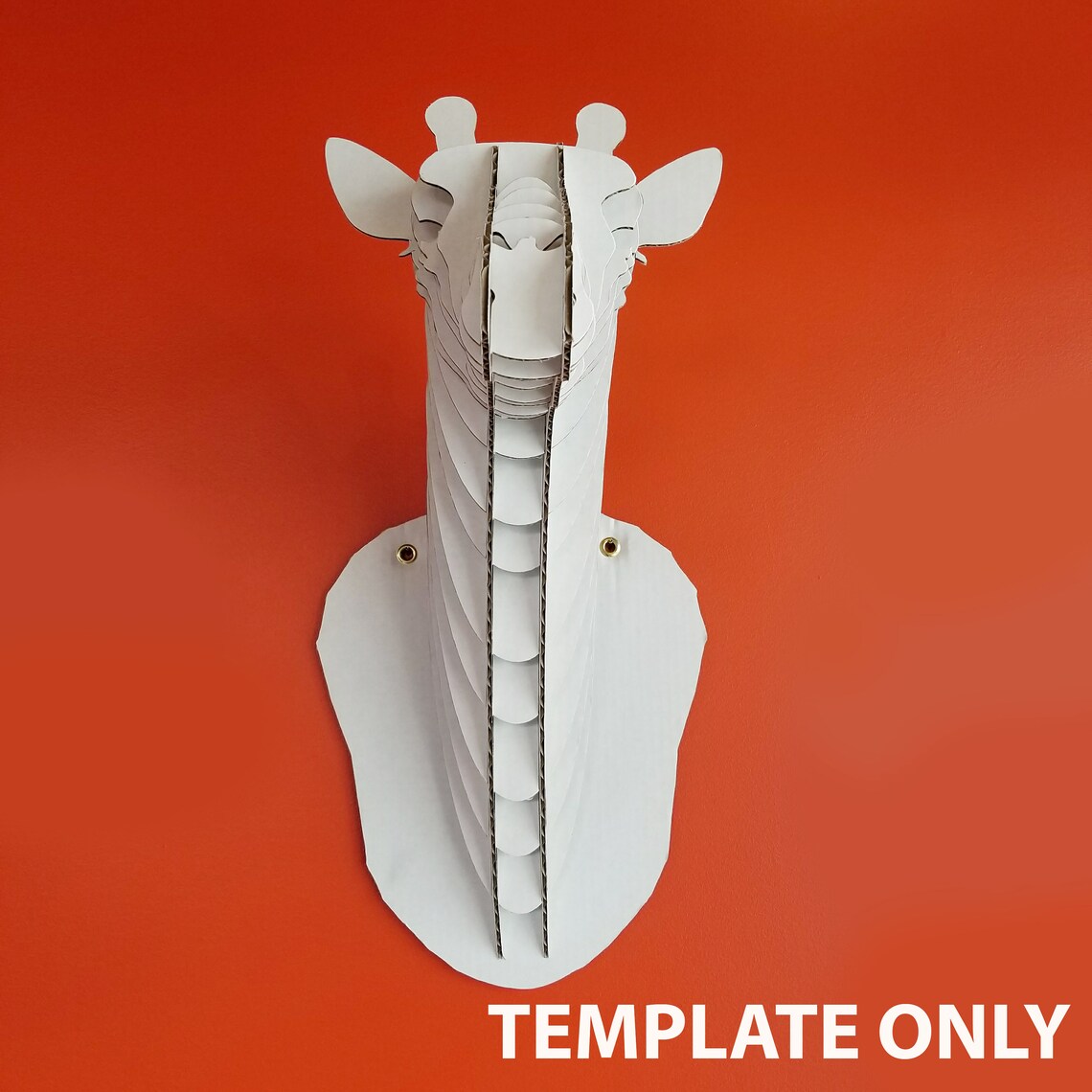 3 Cardboard Animal Head Templates - Etsy
