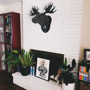 Cardboard Moose Head DIY Template - Etsy