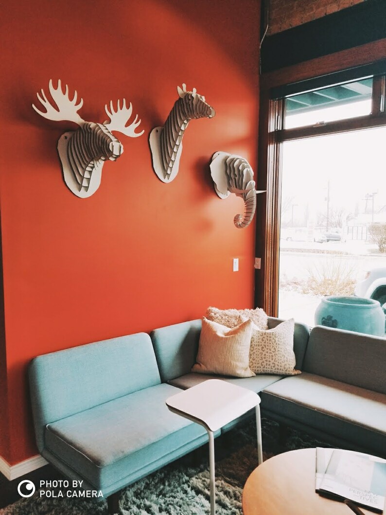 3 Cardboard Animal Head Templates - Etsy