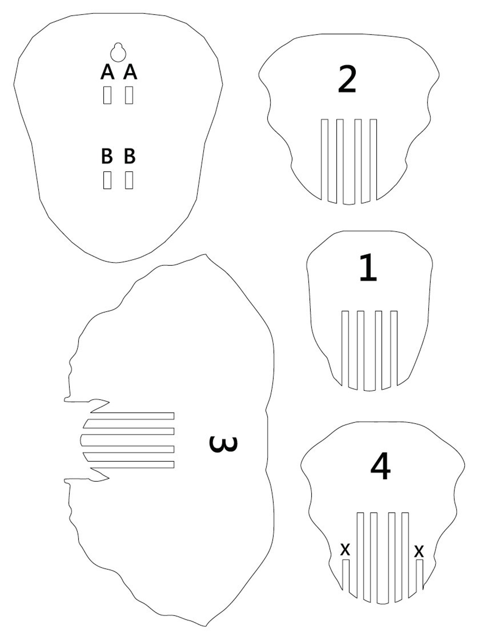 Cardboard Elephant Head template - Etsy