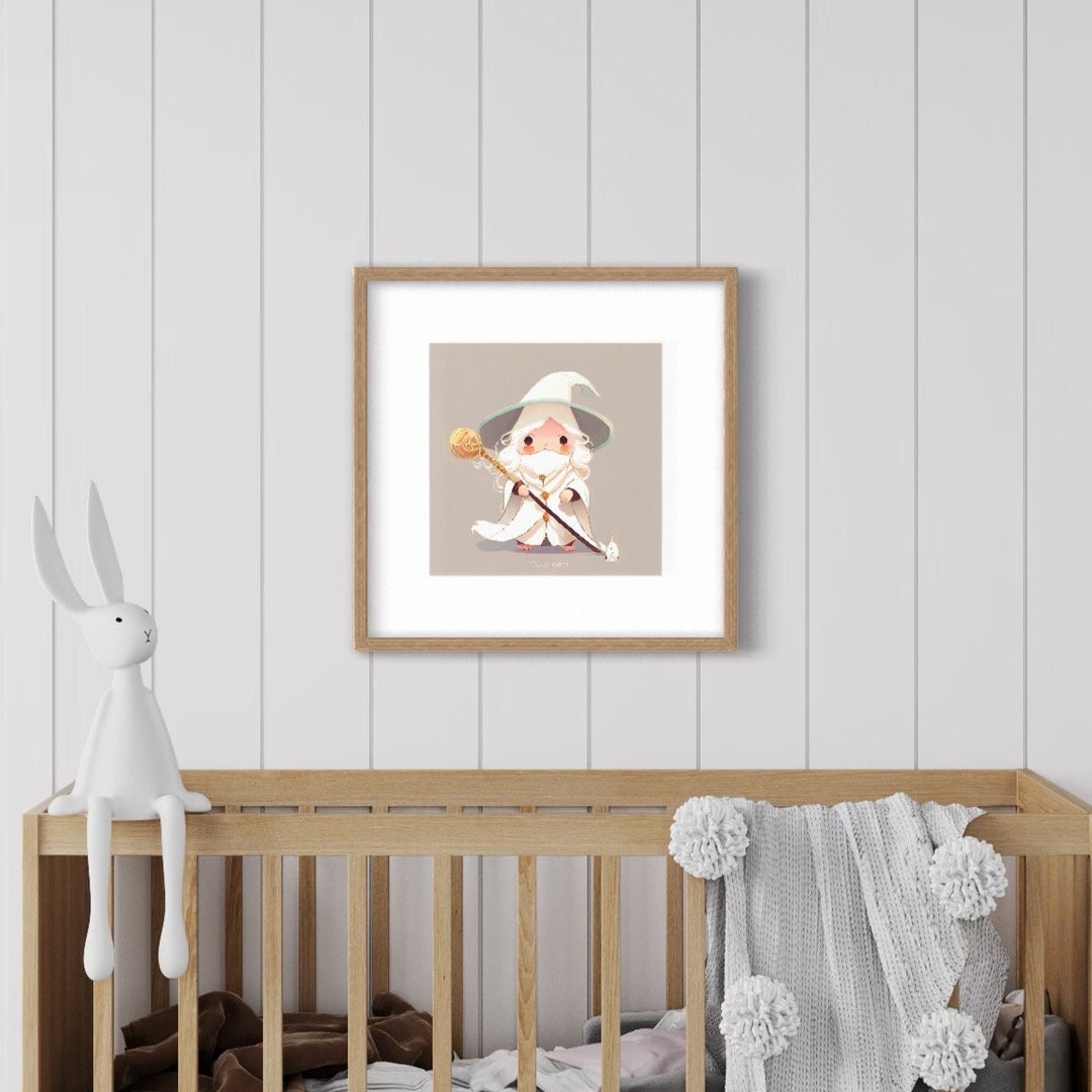 Baby Gandalf Nursery Art, Lord of the Rings Nursery, Lord of the Rings ...