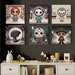 6pk Cute Horror Icons Nursery Art, Slashers Wall Art, Baby, Cute Kids ...