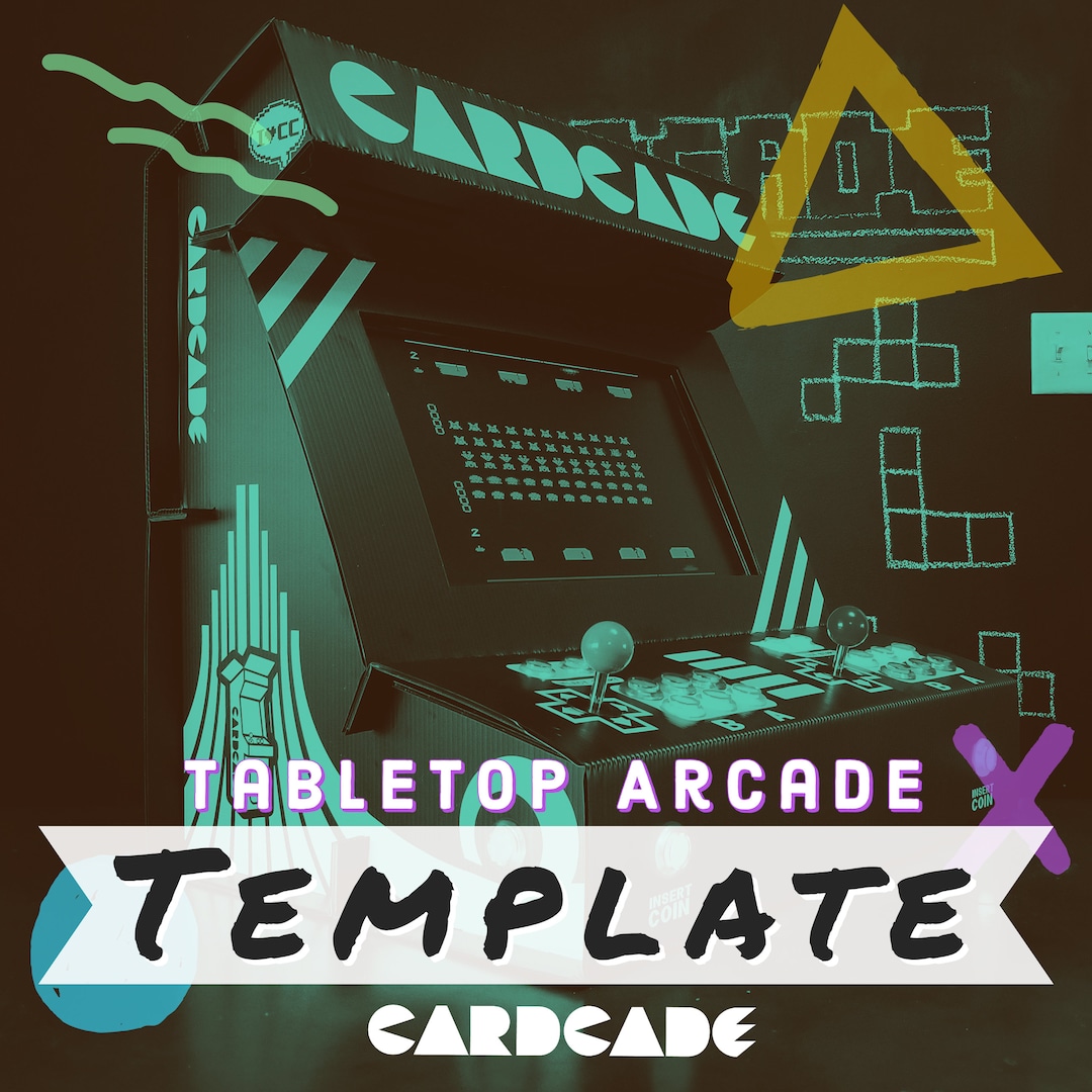 Tabletop Bartop Arcade Template - Etsy