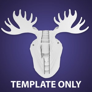 Cardboard Moose Head DIY Template - Etsy