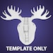 Cardboard Moose Head DIY Template - Etsy