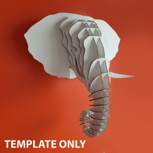 3 Cardboard Animal Head Templates - Etsy