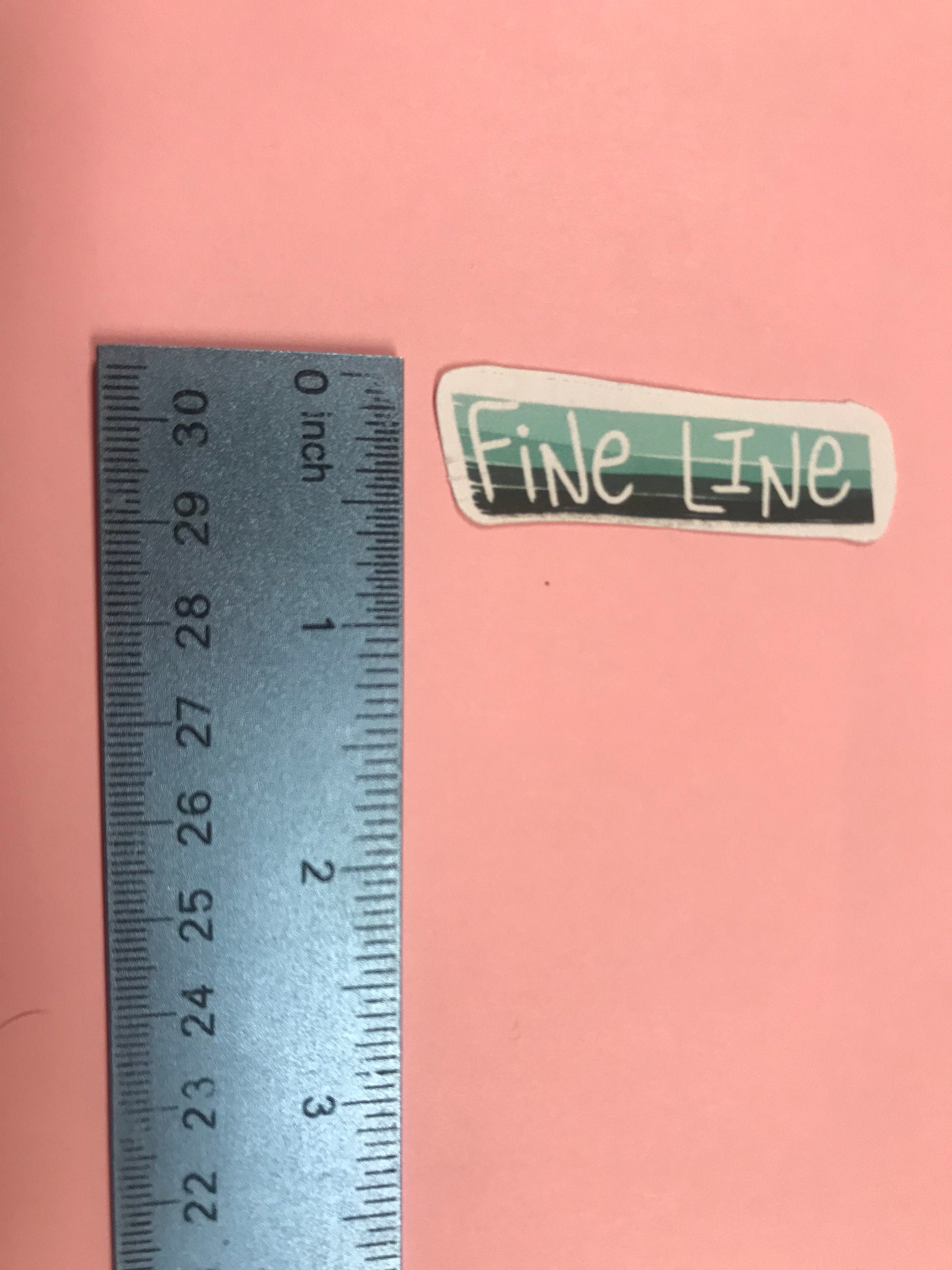 Fine Line Sticker Pack | Etsy