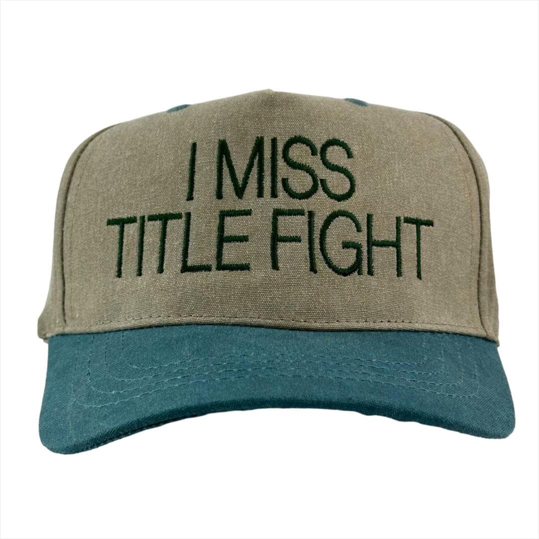 I Miss Title Fight Embroidered Hat - Pop Punk Band Merch - Etsy