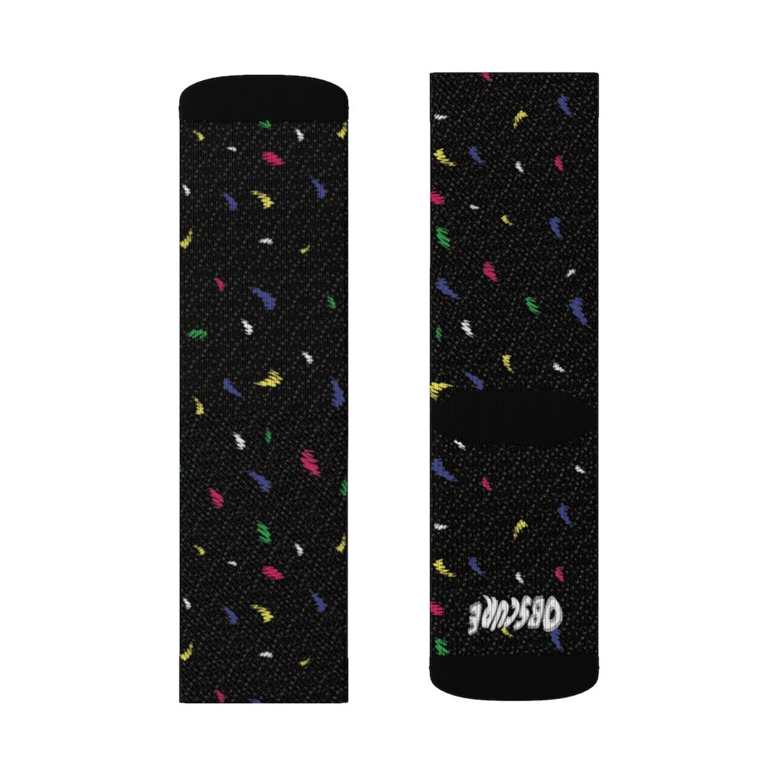 Retro Realistic 90s Arcade Floor Pattern Sublimation Socks | Etsy