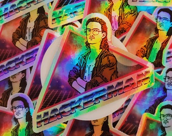 Kung Fury Hackerman Retro 80s Style Die Cut Vinyl Sticker | Etsy