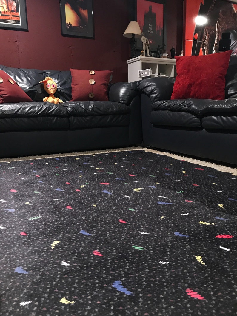 Retro Realistic 90s Arcade And Theater Style Area Rug With | Etsy