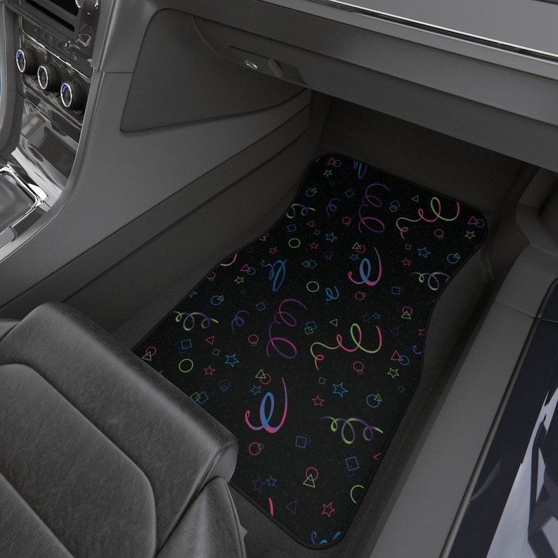 Retro Realistic 80s and 90s Arcade and Theater Style Car Mats (set of 2 ...