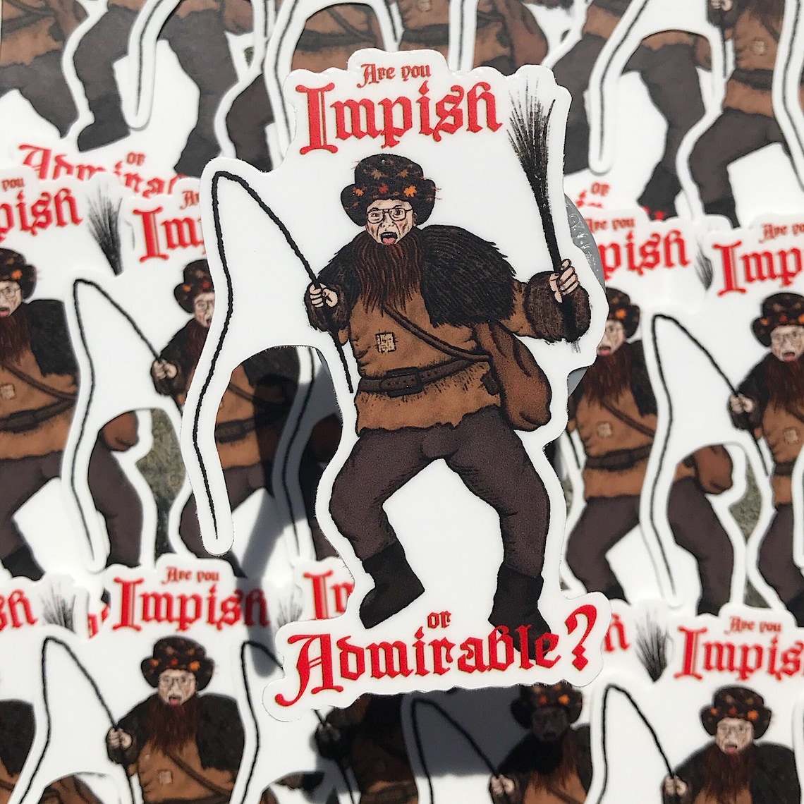 The Office Dwight Schrute Belsnickel Impish or Admirable Vinyl - Etsy