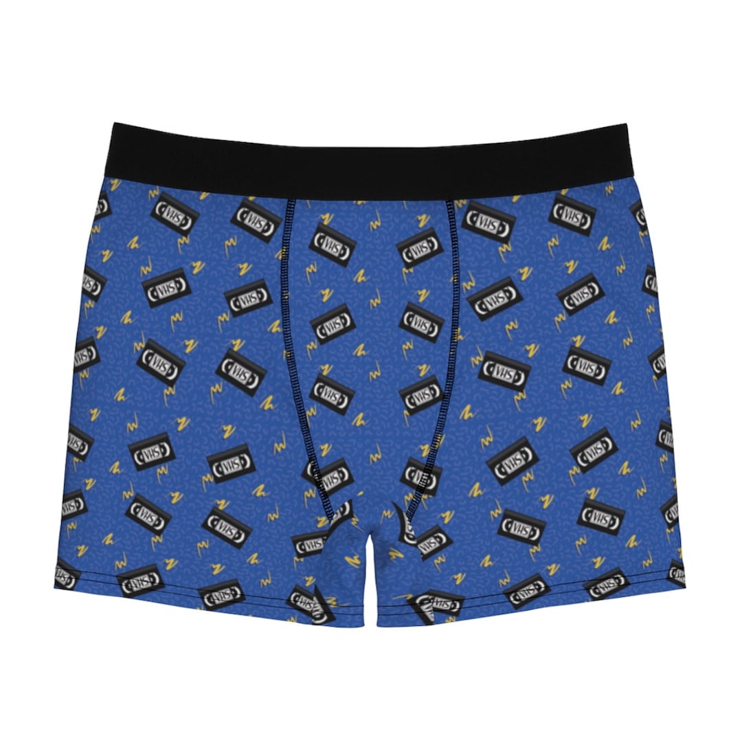 Retro VHS Movie Lover 90s Blockbuster Video Inspired Men's Boxer Briefs ...