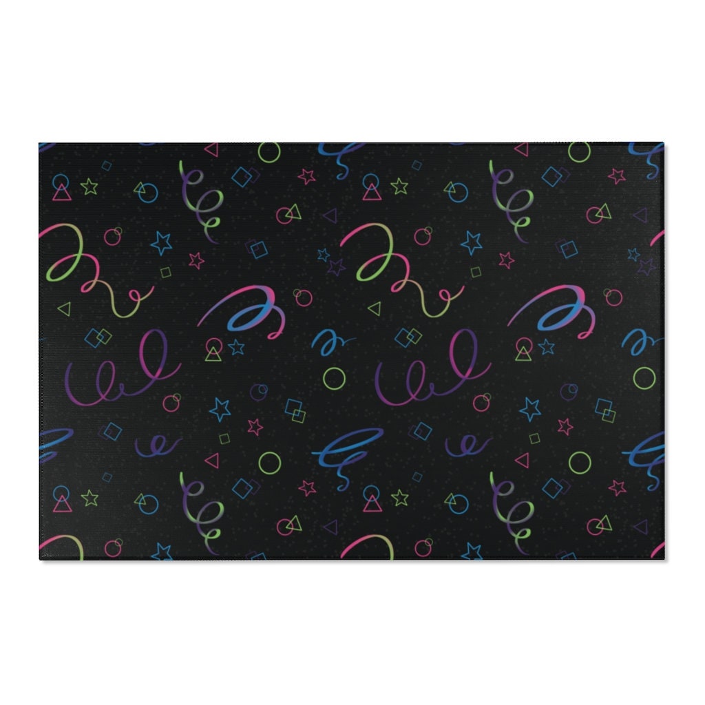 Retro Realistic 80s and 90s Arcade and Theater Style Area Rugs | Etsy