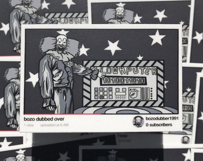 ITYSL I Think You Should Leave Bozo Dubbed Over Vinyl Sticker - Etsy