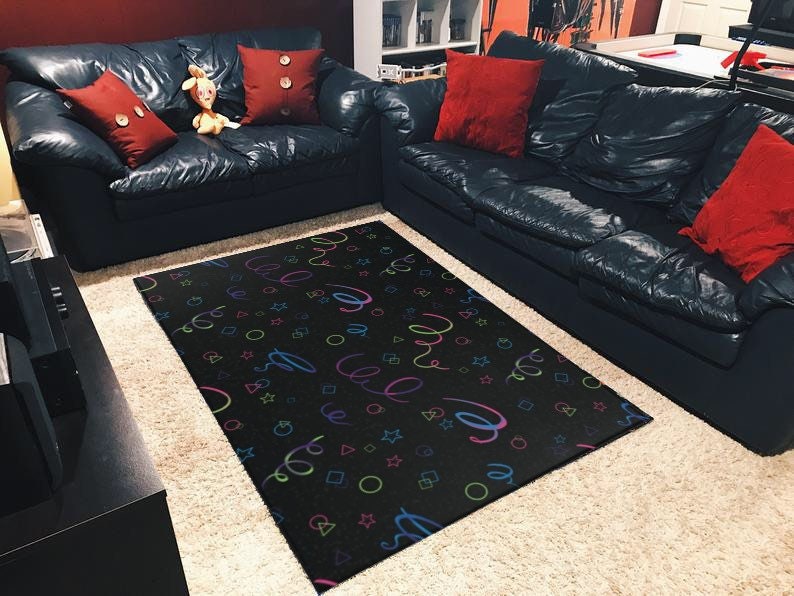 Retro Realistic 80s and 90s Arcade and Theater Style Area Rugs - Etsy