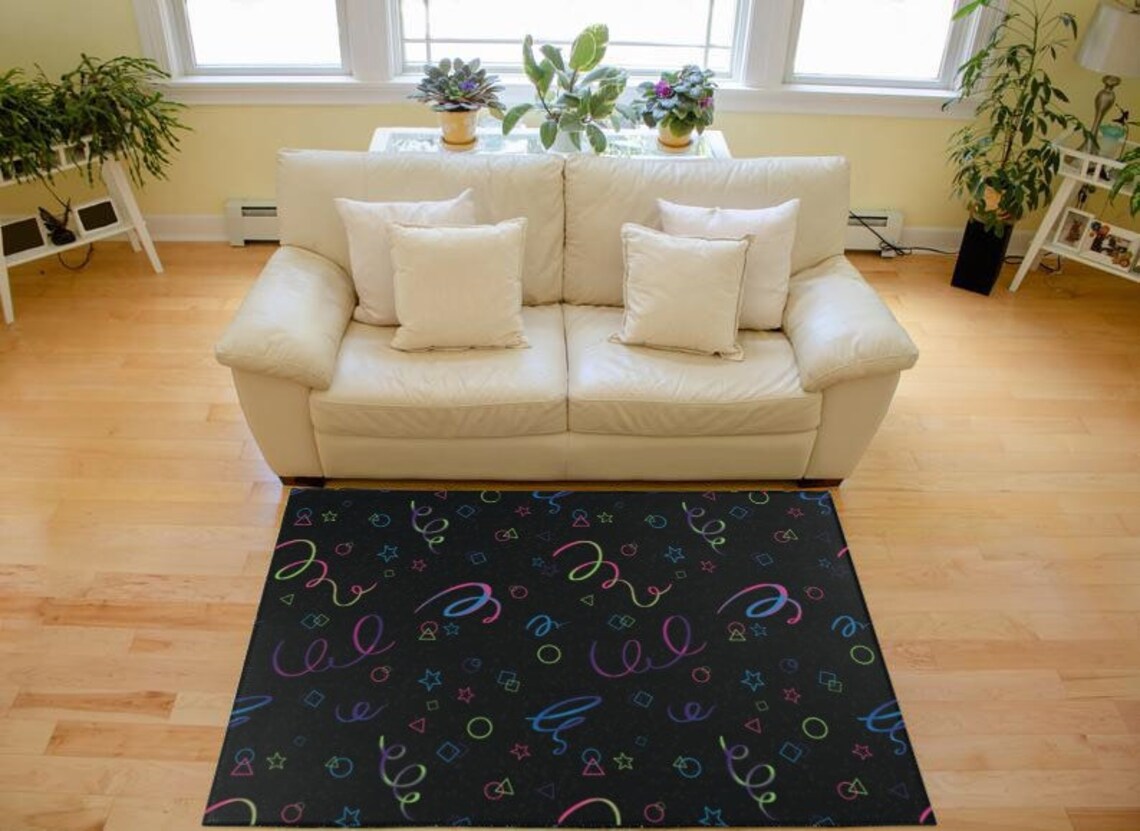 Retro Realistic 80s and 90s Arcade and Theater Style Area Rugs - Etsy