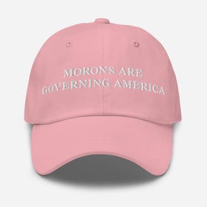 Political Humor Morons Are Governing America Baseball Hat - Etsy