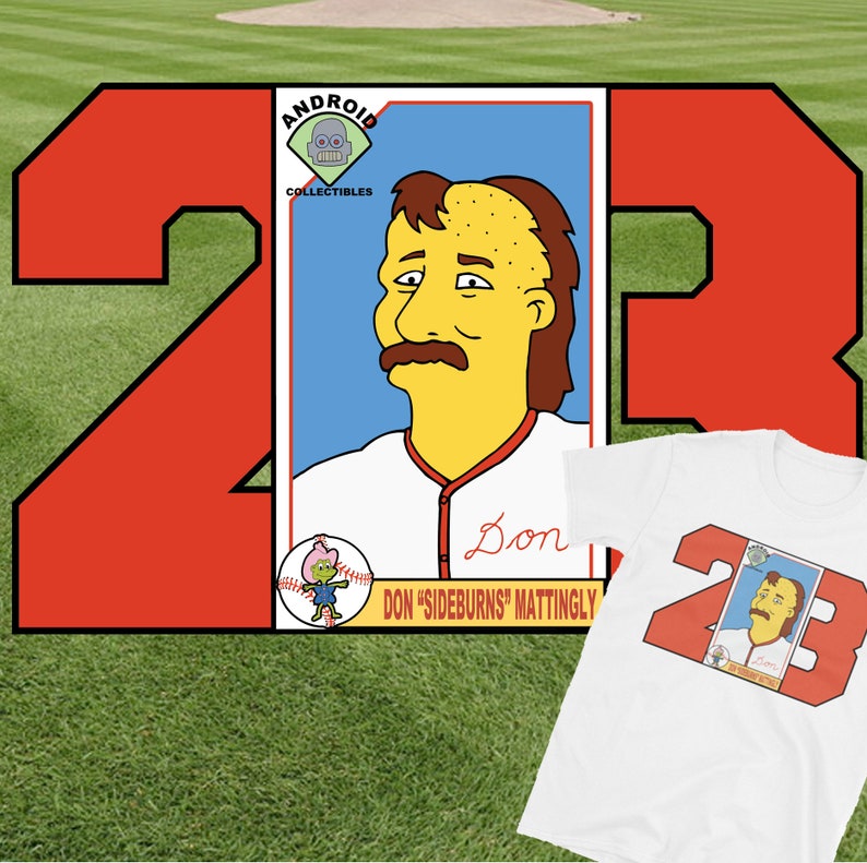 Simpsons Don Mattingly Sideburns You're off the Team - Etsy Canada