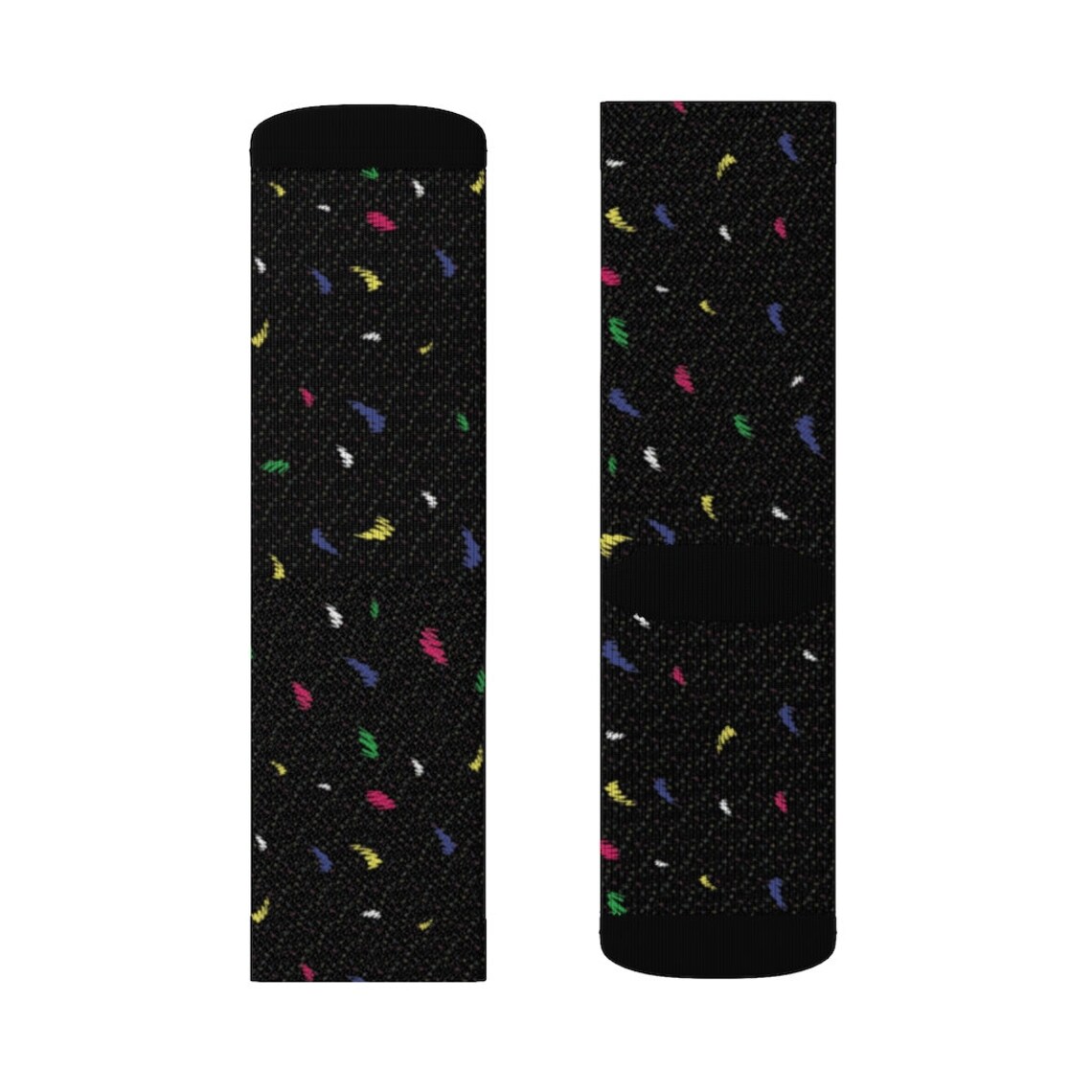 Retro Realistic 90s Arcade Floor Pattern Sublimation Socks | Etsy