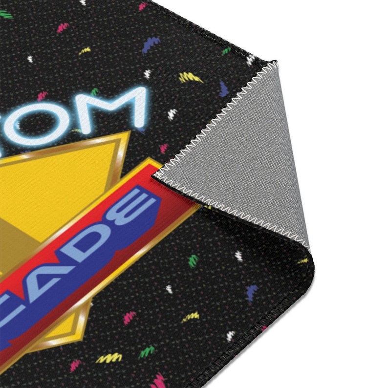 Retro Realistic 90s Arcade and Theater Style Area Rug With - Etsy