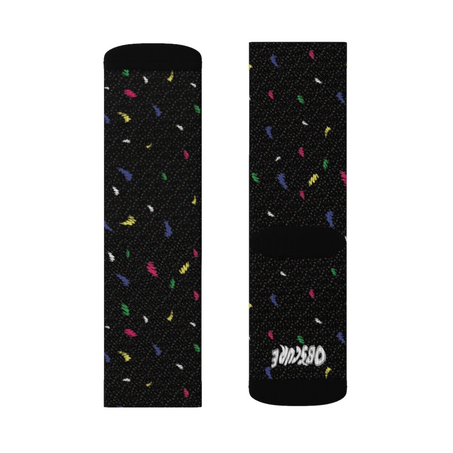 Retro Realistic 90s Arcade Floor Pattern Sublimation Socks | Etsy