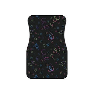 Retro Realistic 80s and 90s Arcade and Theater Style Car Mats (set of 2 ...