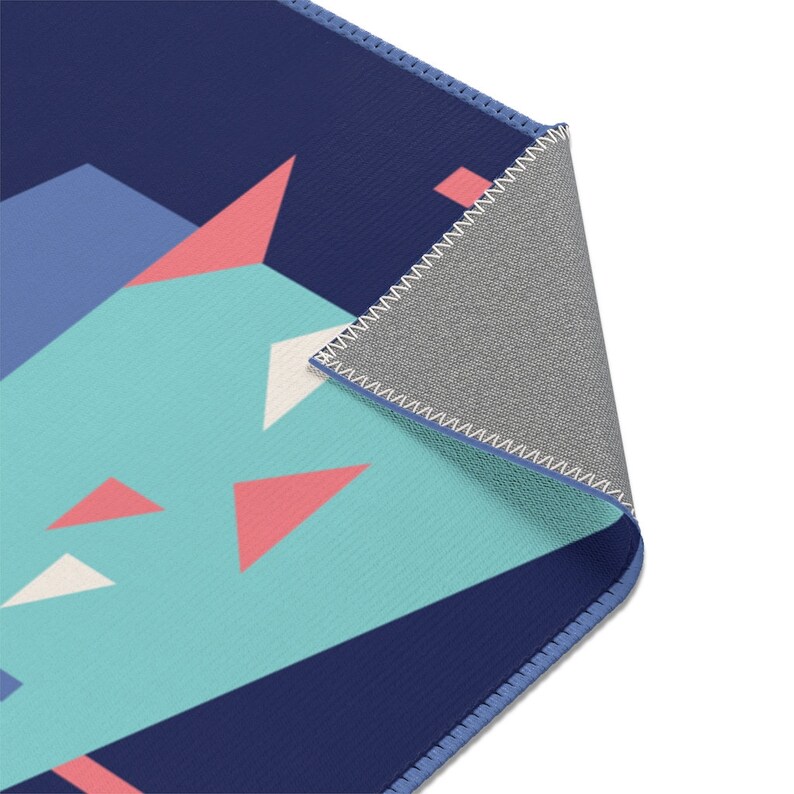 Retro Realistic 80s Style Memphis Geometric Area Rugs | Etsy