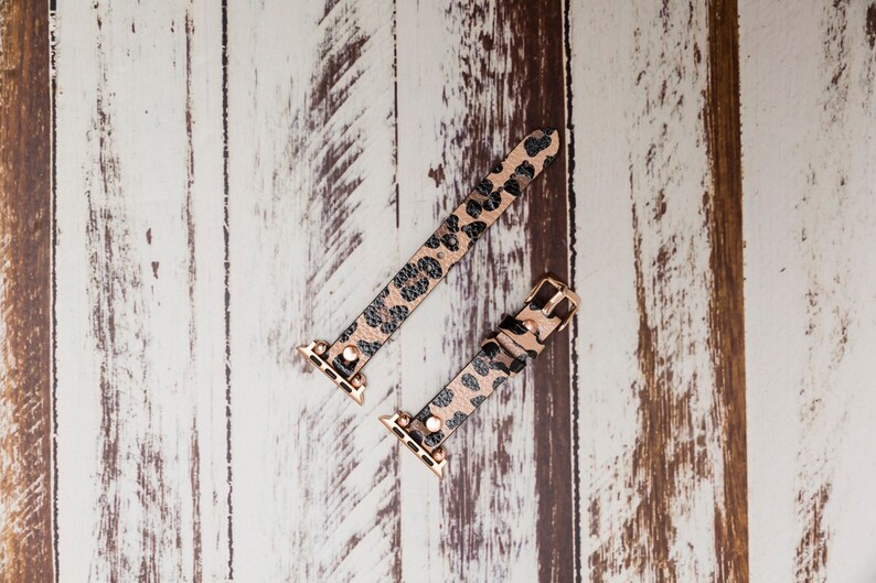 Leopard Pattern Apple Watch Band 38mm 40mm 42mm 44mm Slim | Etsy