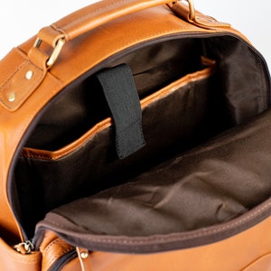 Teacher Backpack,daily Backpack Bag,monogram Leather Rucksack,leather ...