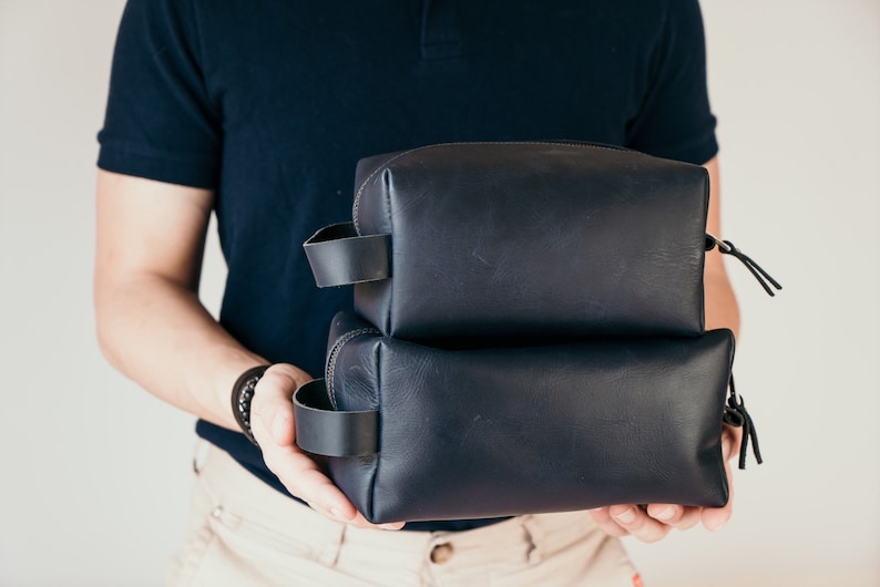 Personalized Groomsmen Gift Dopp Kit Bag Customized Leather - Etsy