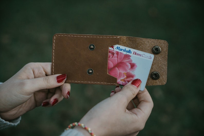 Personalized Leather Card Holder Handmade Slim Leather - Etsy