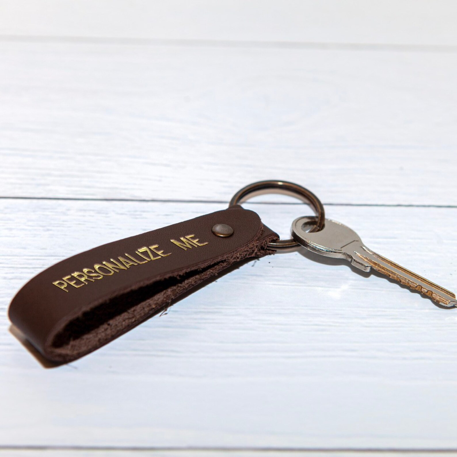 Personalized Leather Keychain Monogrammed Leather Key Chain - Etsy
