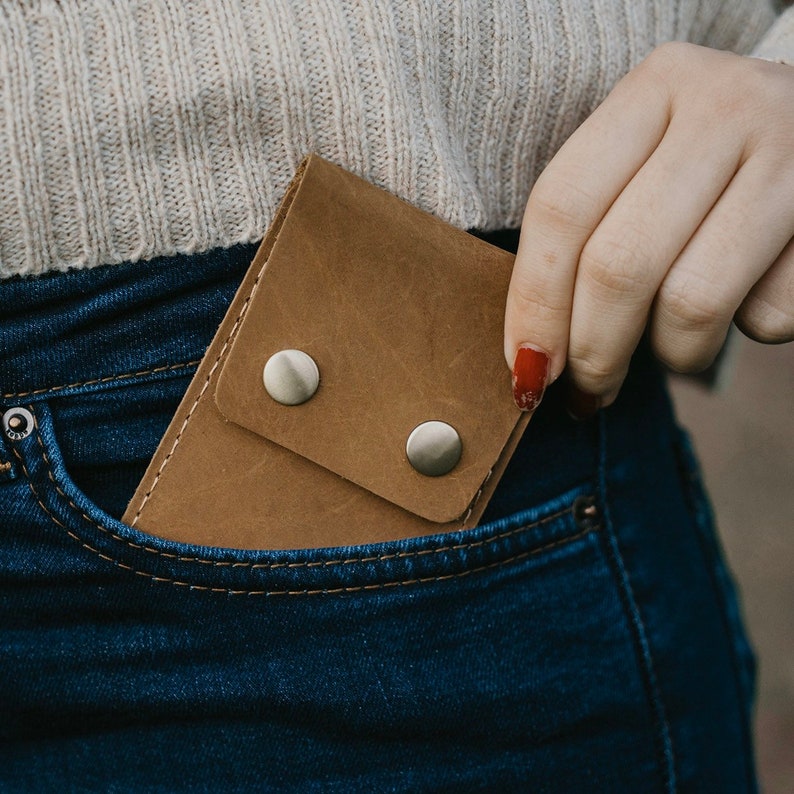 Personalized Leather Card Holder Handmade Slim Leather - Etsy