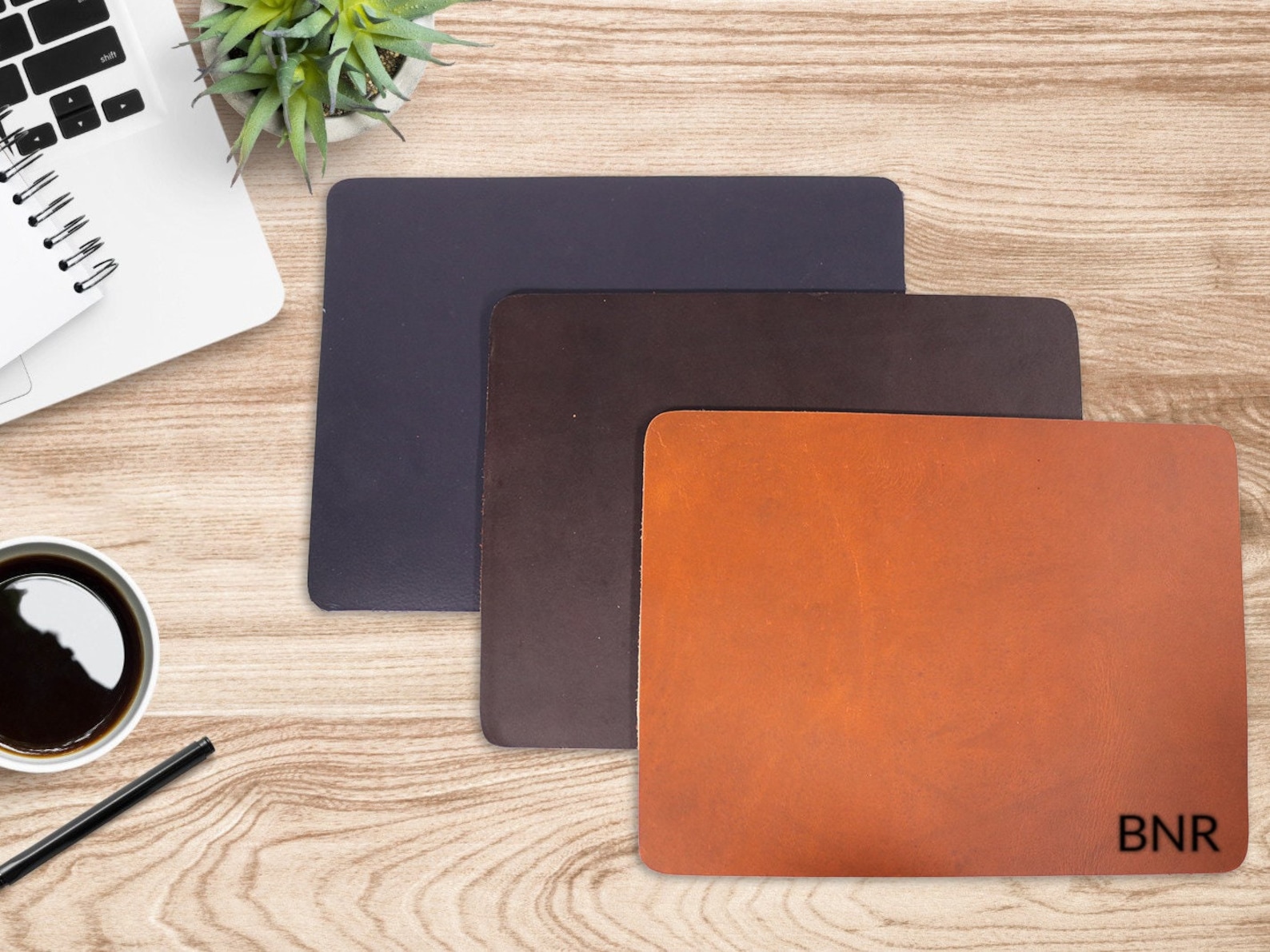Leather Mouse Pad, Personalized Leather Mousepad, Gift for Him, Gift ...