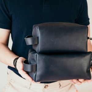 Custom Groomsmen Gift, Leather Doop Kit Bag, Leather Toiletry Bag, Gift ...