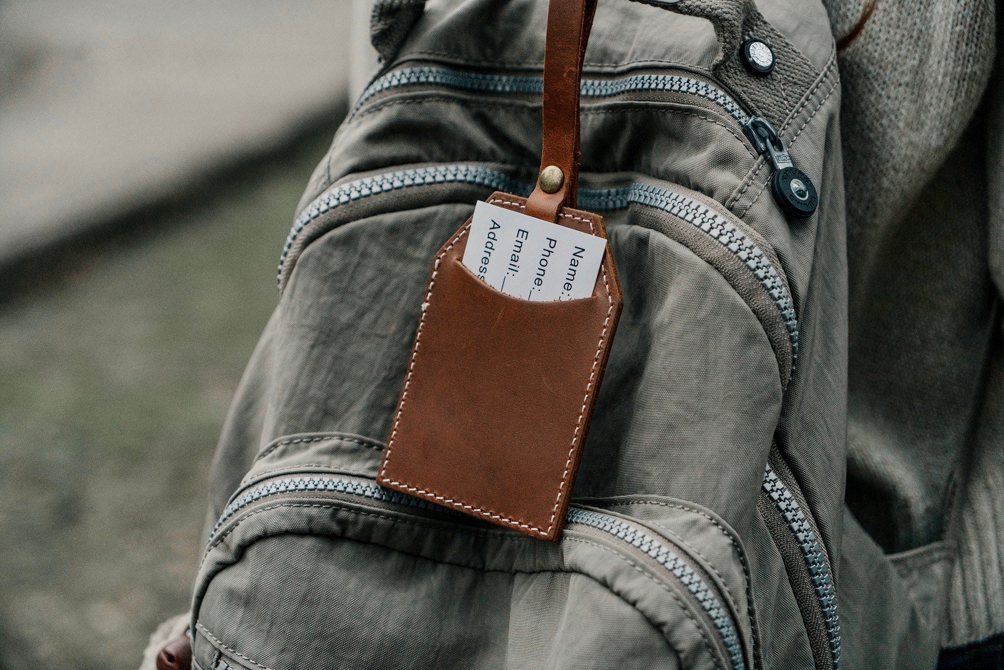 Leather Luggage Tag Personalized Luggage Tag Embossed | Etsy