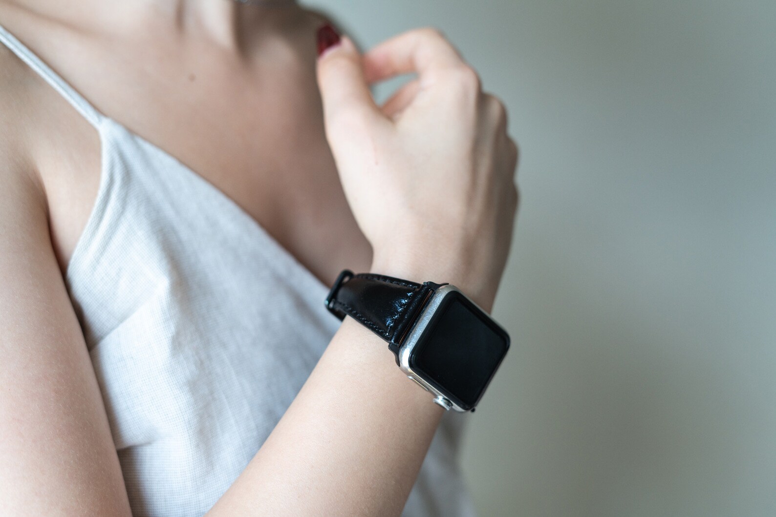 Cream Leather Fitbit Versa1 2 Watch Band, Rose Gold Fitbit Versa, Slim ...