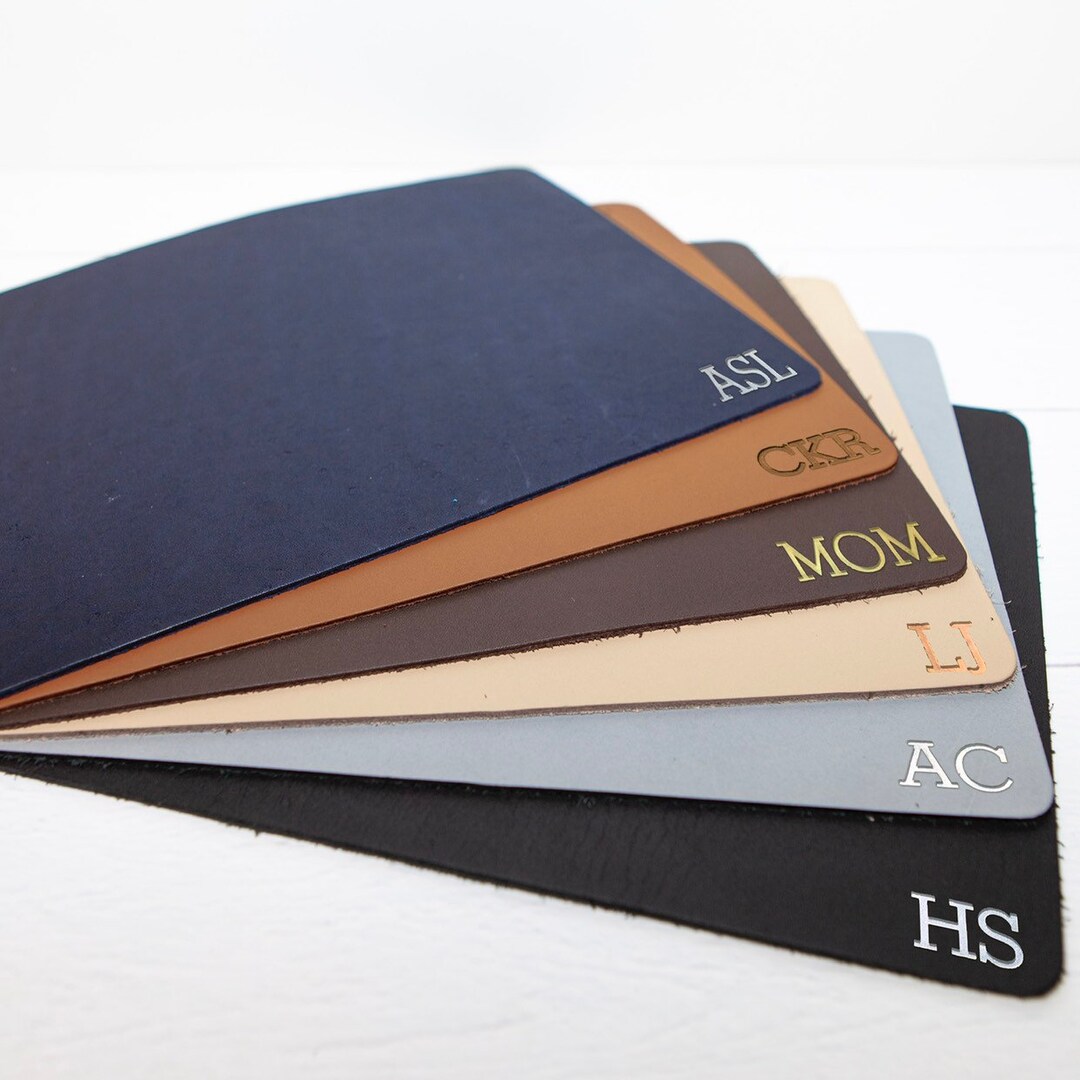 Leather Mouse Pad, Personalized Leather Mousepad, Gift for Him, Gift ...