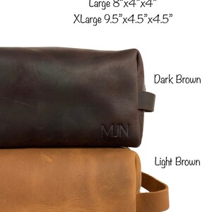 Custom Groomsmen Gift, Leather Doop Kit Bag, Leather Toiletry Bag, Gift ...