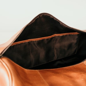 Fathers Day Gift for Dad, Leather Duffle Bag, Large Travel Bag, Mens ...