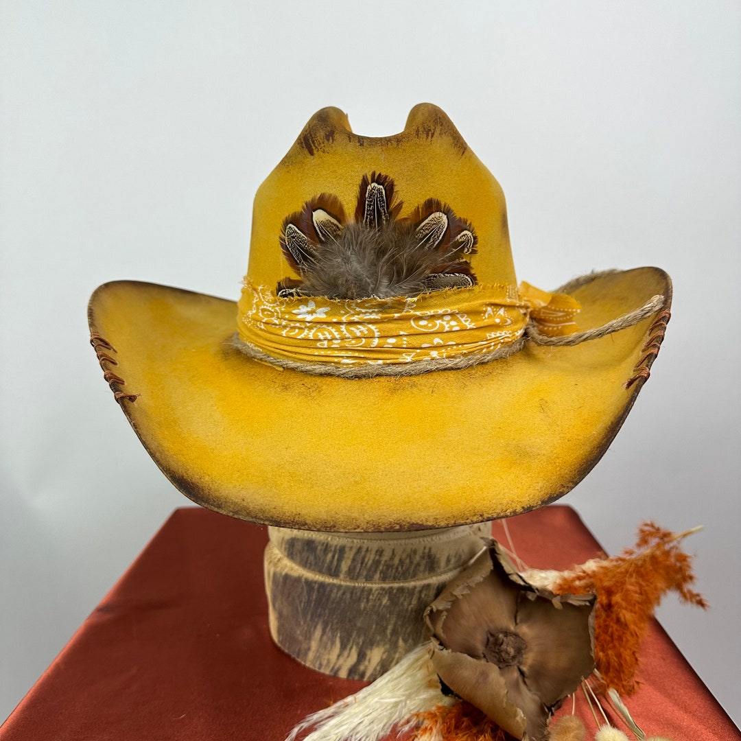Yellow Feather Western - Etsy
